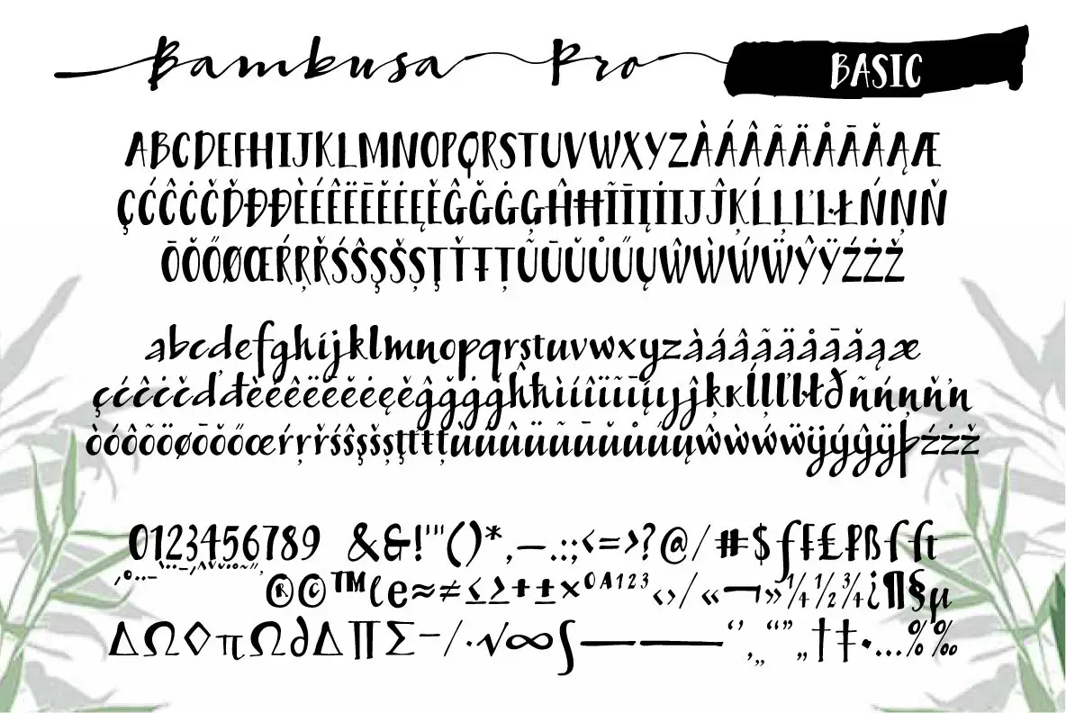 Bambusa Pro Font - FontPath