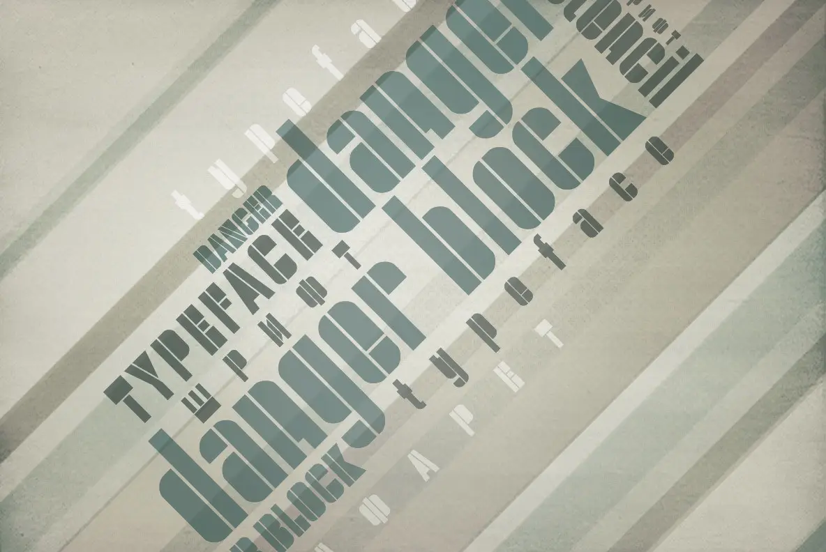 Danger Block Font - YouWorkForThem