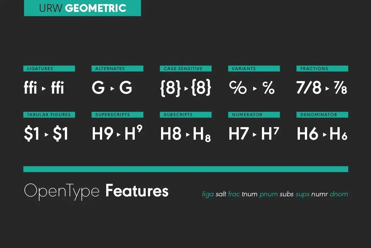 URW Geometric Font - YouWorkForThem