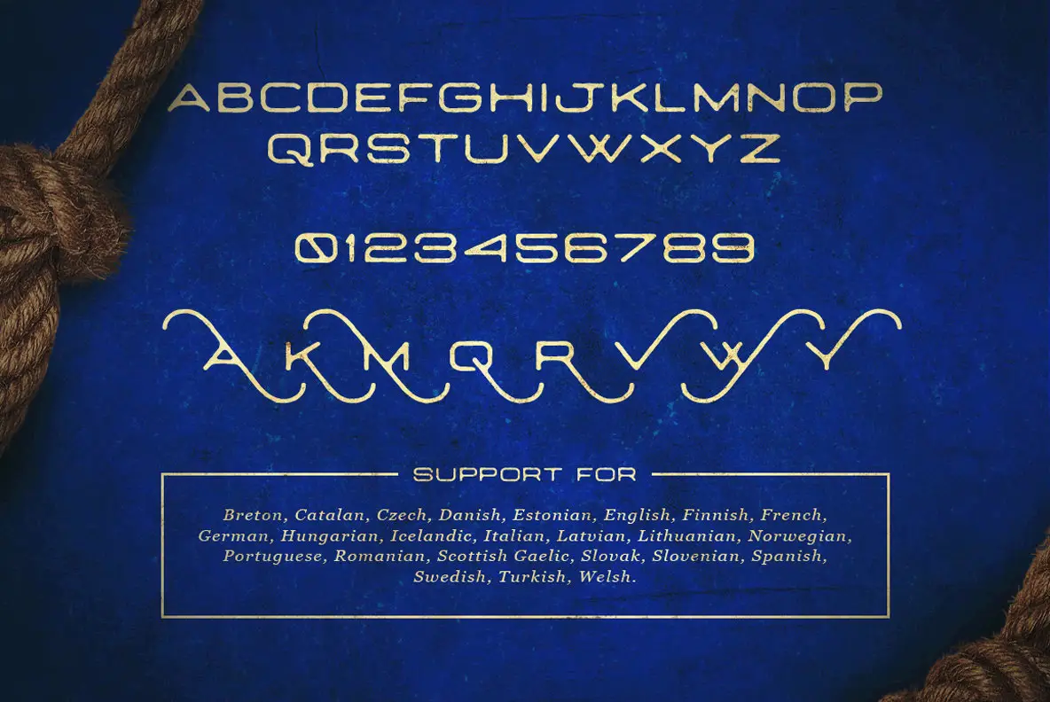 Navy Queen Font - FontPath