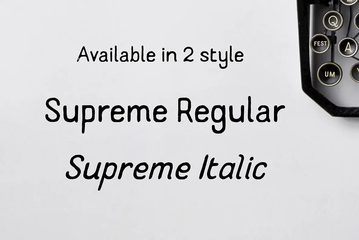 Supreme Handcrafted Font - YouWorkForThem