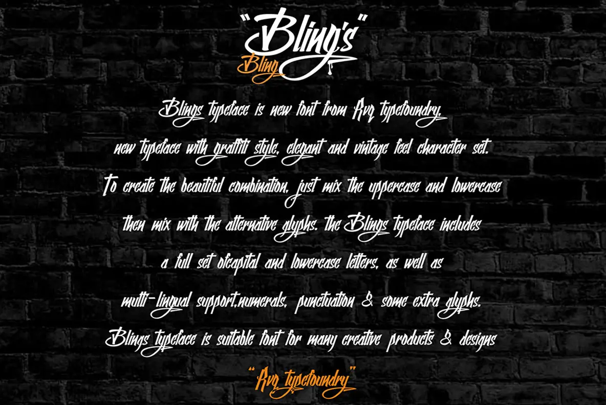 Bling Bling's Font - FontPath