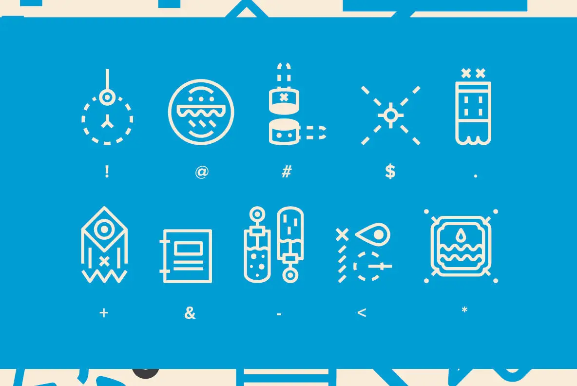 YWFT Basicons: Cafe Font - FontPath