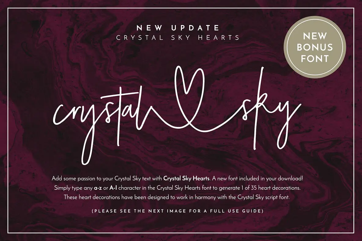 Crystal Sky Font - YouWorkForThem