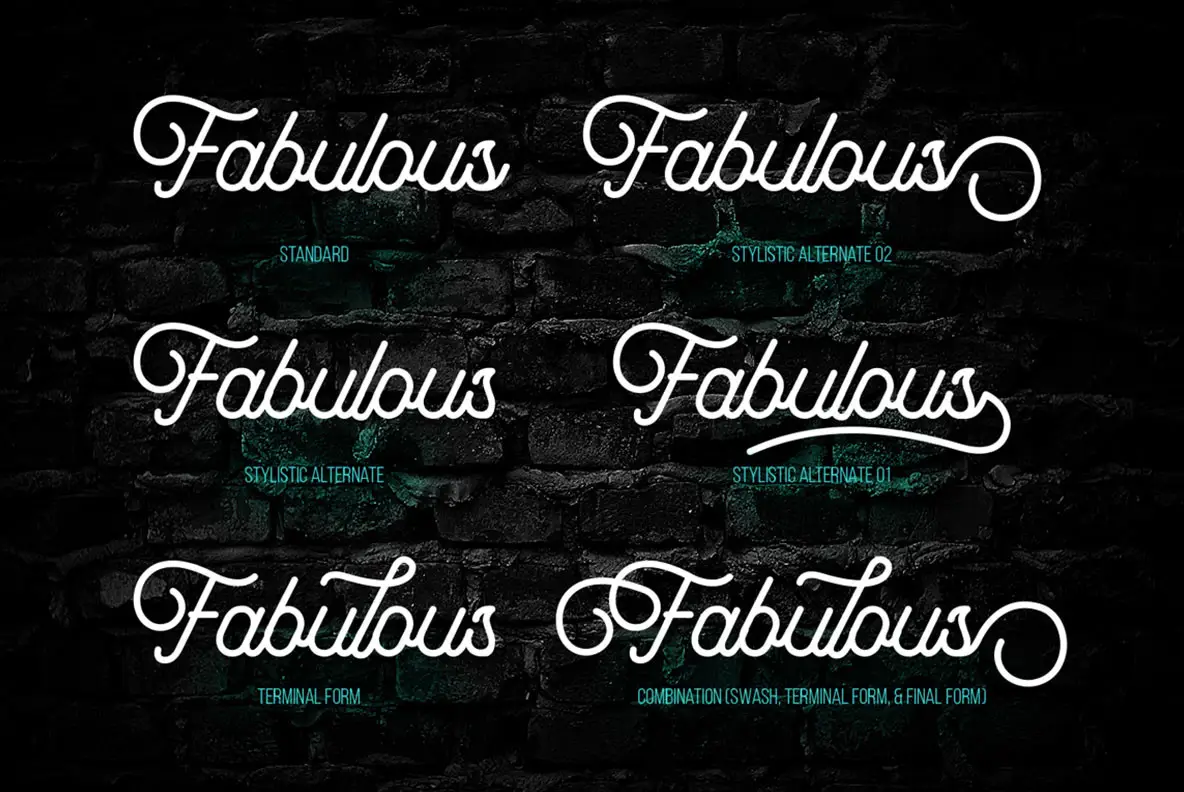 Fabulous Font - YouWorkForThem