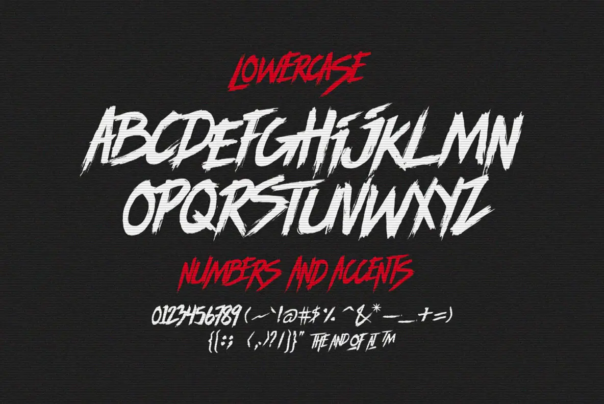 Violence Font - YouWorkForThem