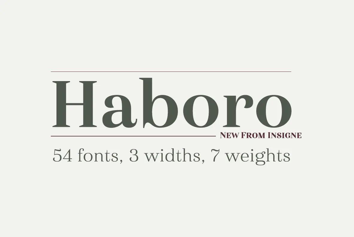 Haboro Font - YouWorkForThem
