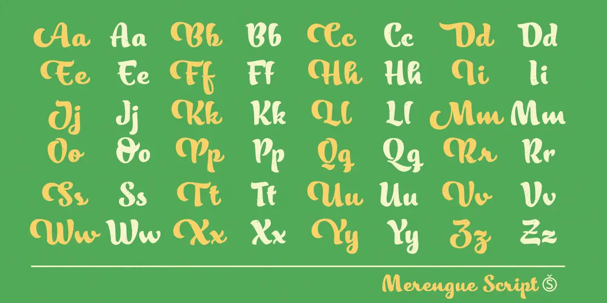 Merengue Script Font - FontPath