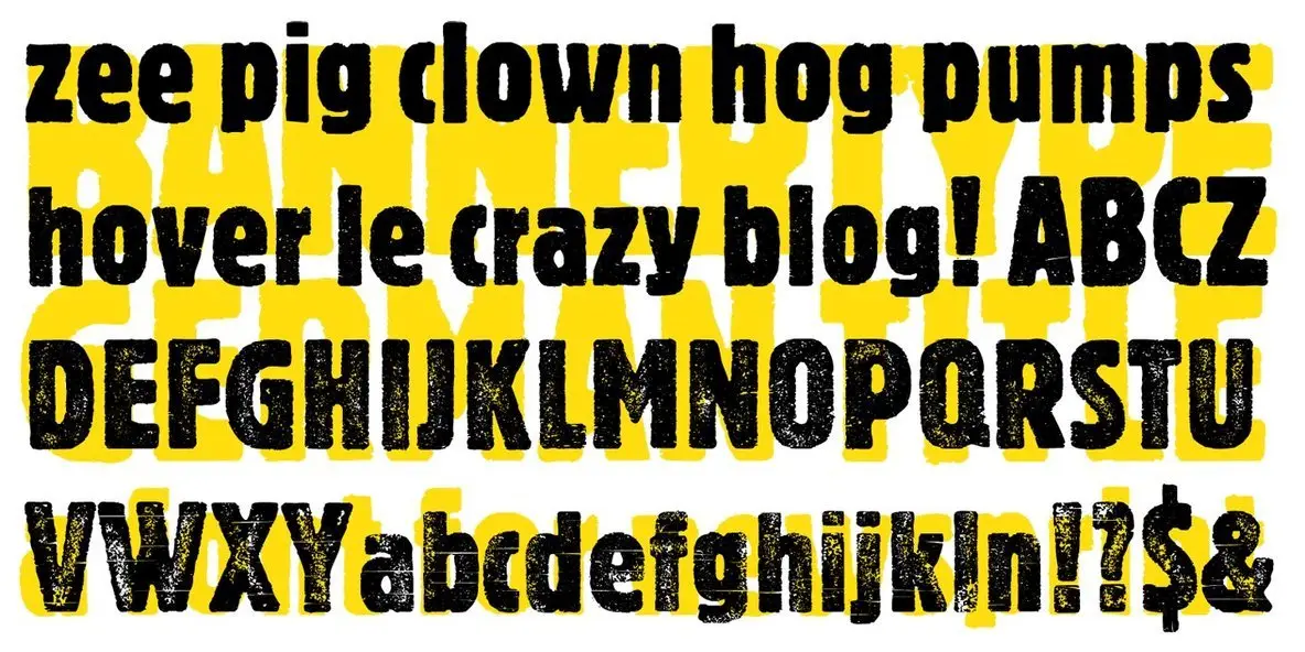 Bannertype Font - YouWorkForThem
