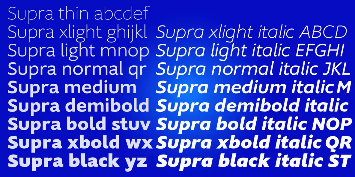 Supra Font - FontPath