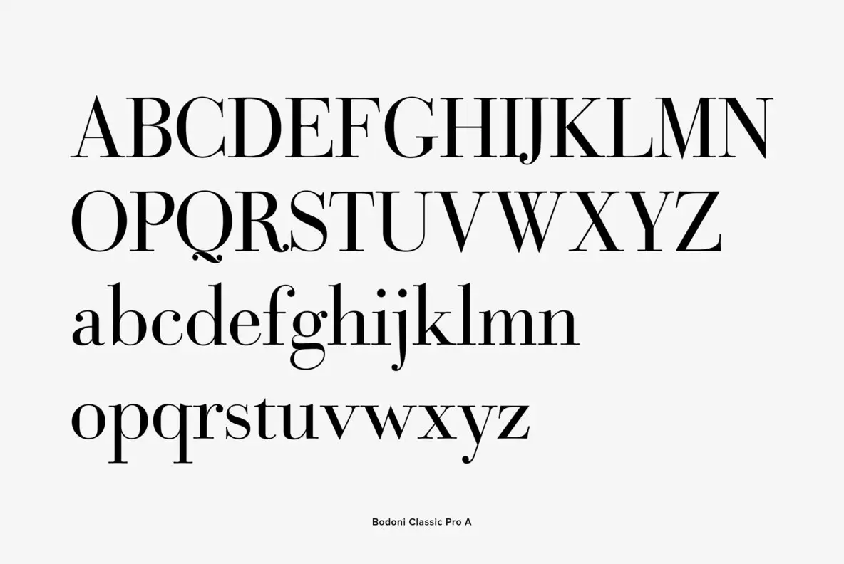 Bodoni Classic Pro Font - YouWorkForThem
