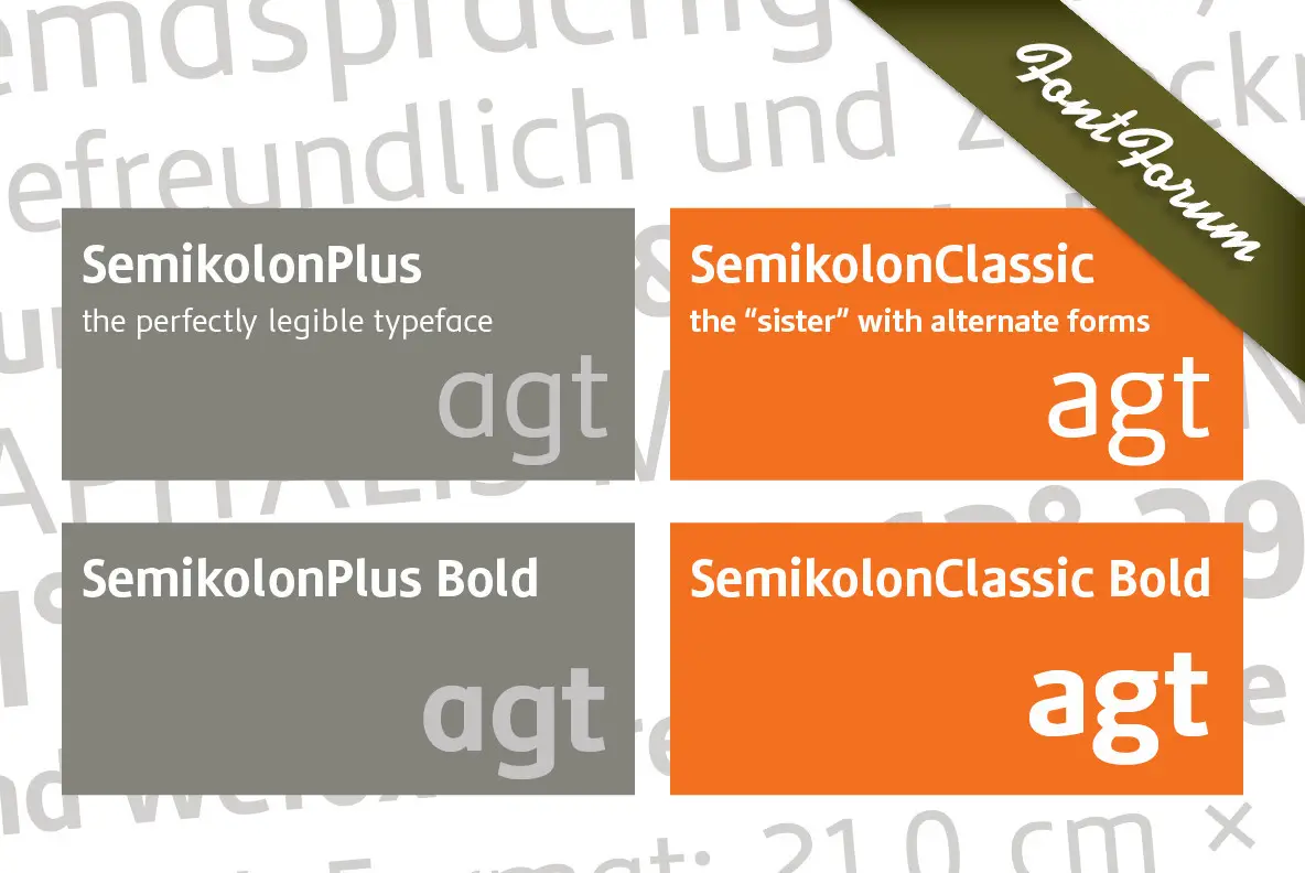 Semikolon Font - YouWorkForThem