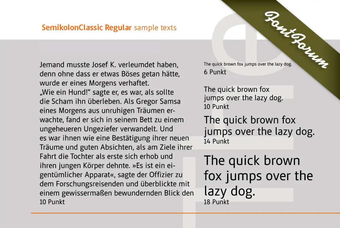 Semikolon Font - YouWorkForThem