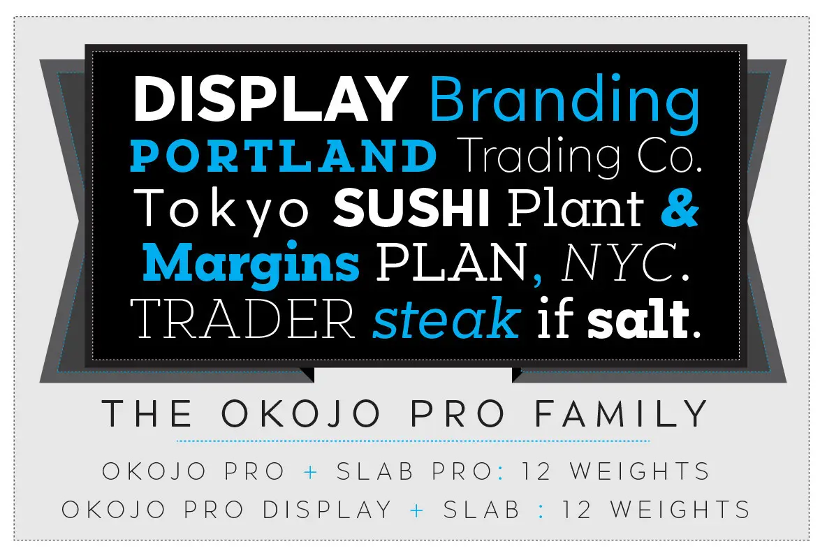 Okojo Pro Font - YouWorkForThem