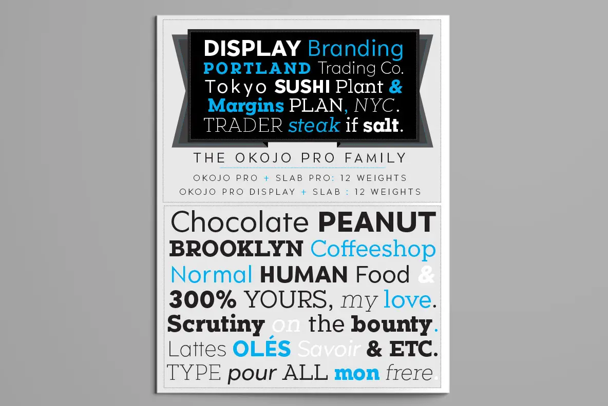 Okojo Pro Font - YouWorkForThem