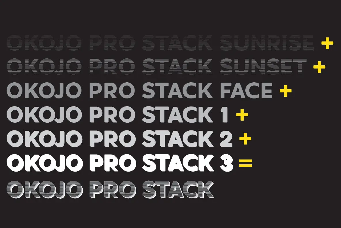 Okojo Pro Stack Font - YouWorkForThem