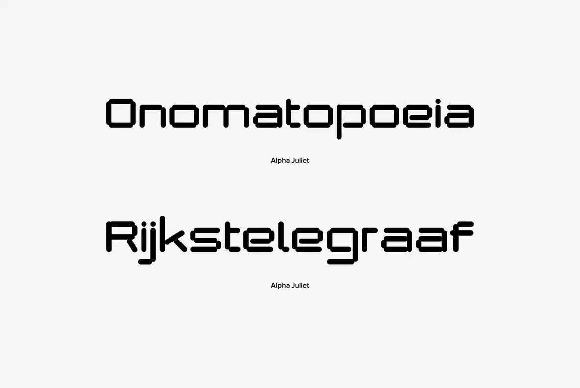 Alpha Juliet Font - FontPath