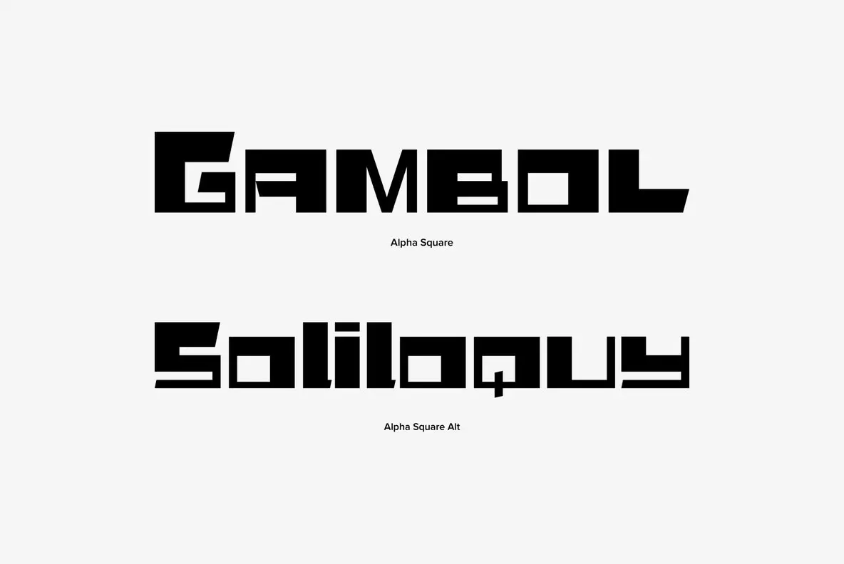 Alpha Square Font - YouWorkForThem