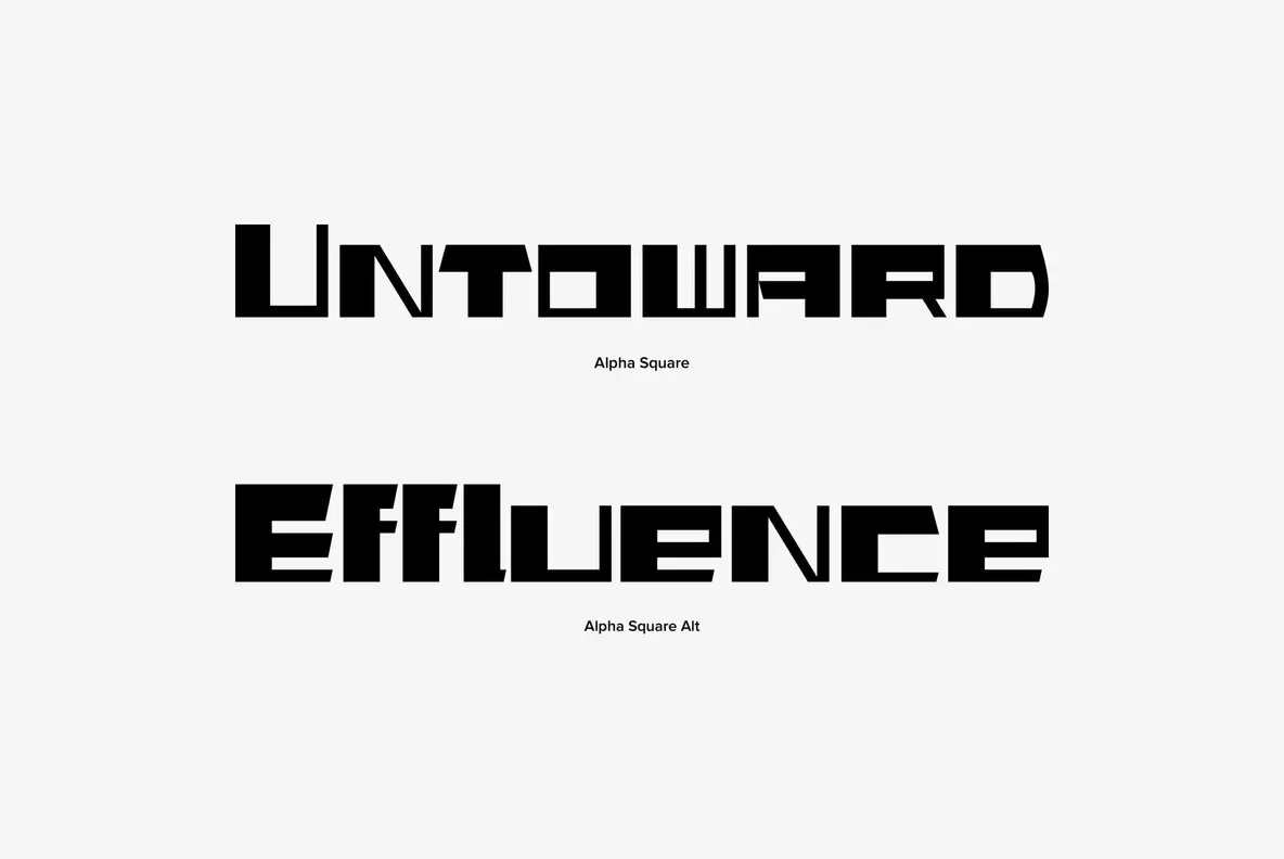 Alpha Square Font - YouWorkForThem