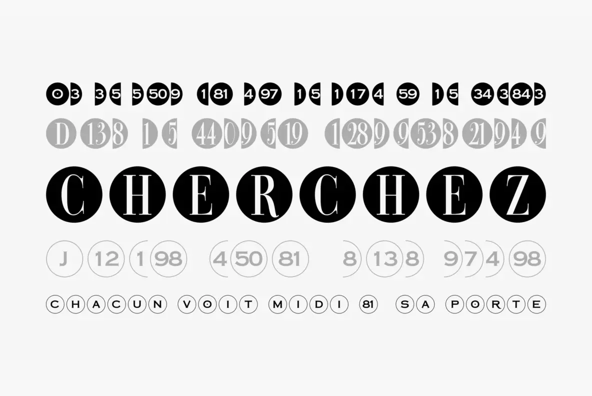 Bullet Numbers Font - FontPath