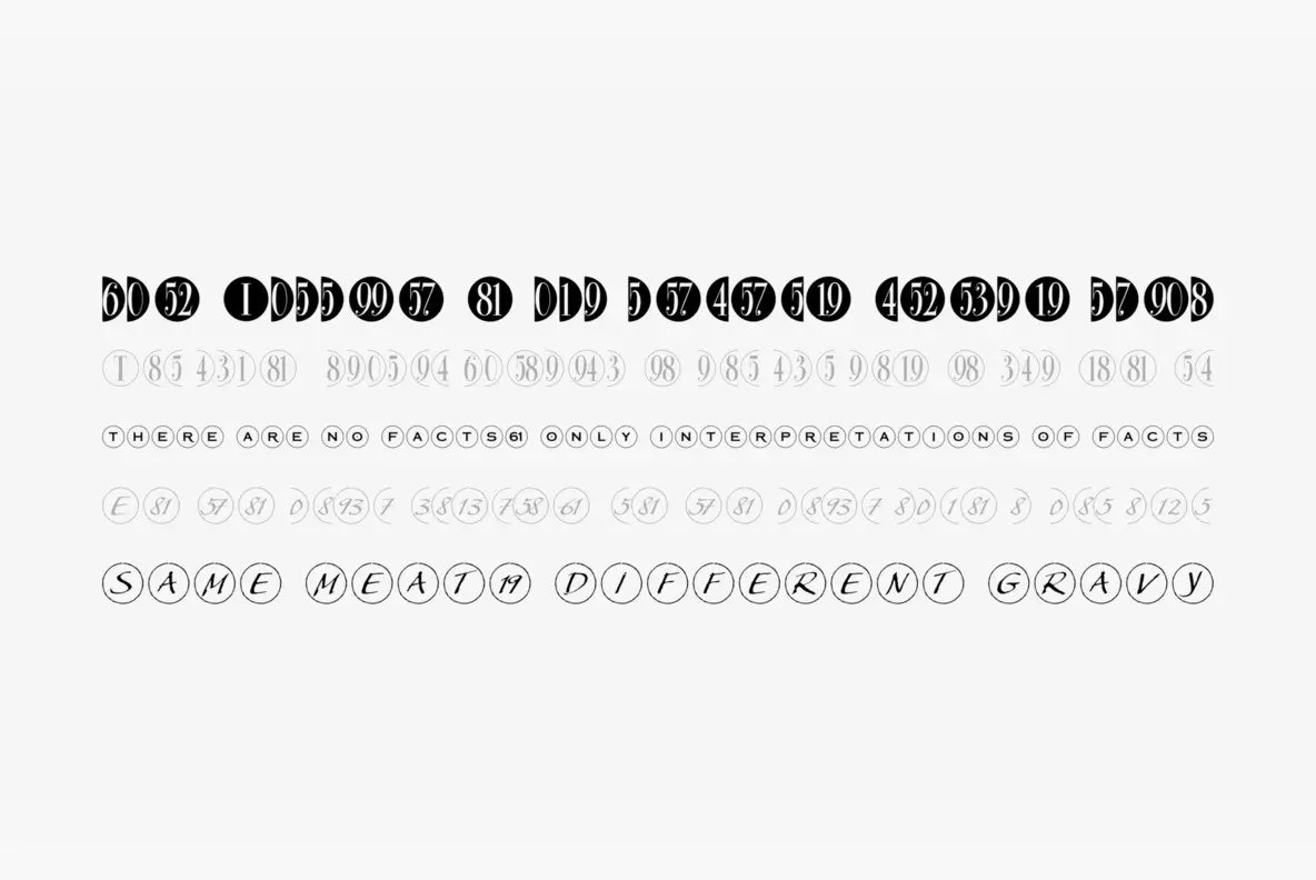 Bullet Numbers Font - FontPath