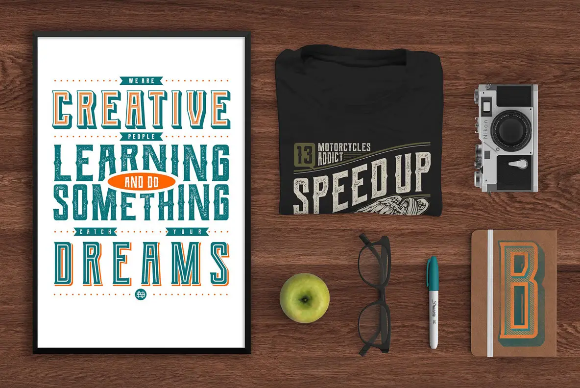 Berg Layered Font - YouWorkForThem