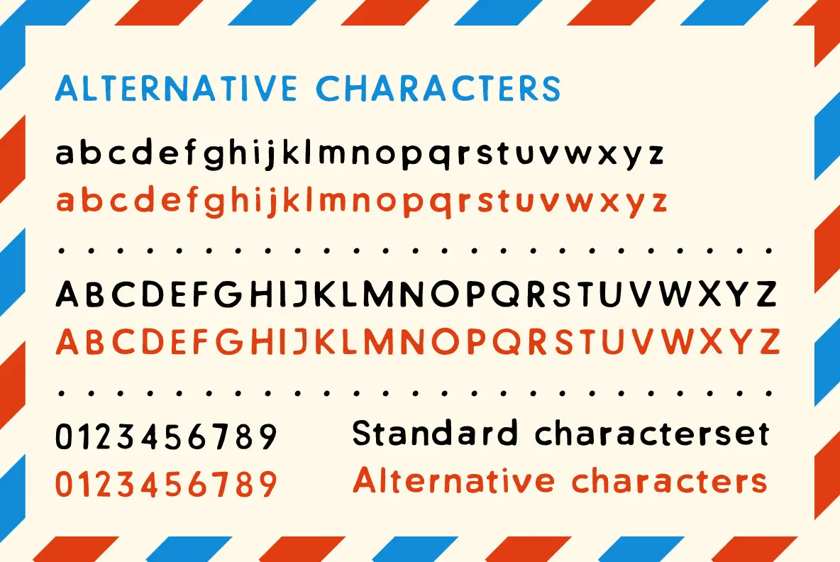 CA Postal Font - YouWorkForThem