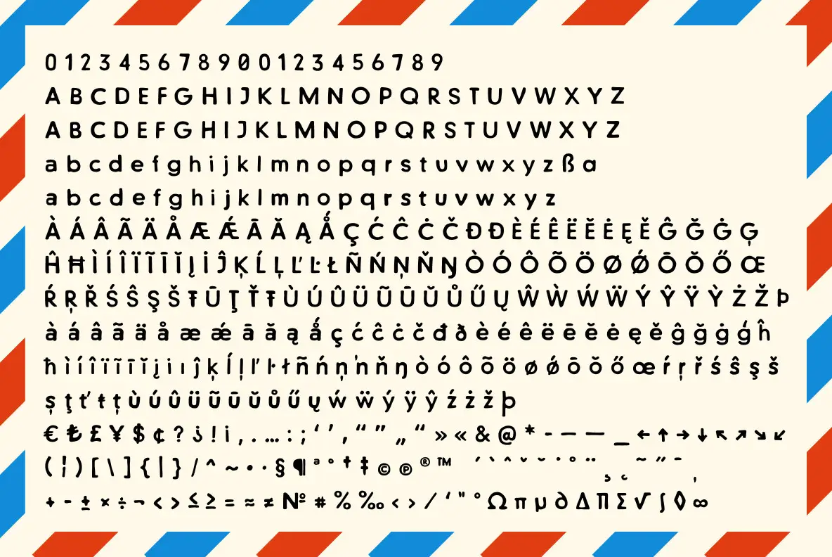 CA Postal Font - YouWorkForThem