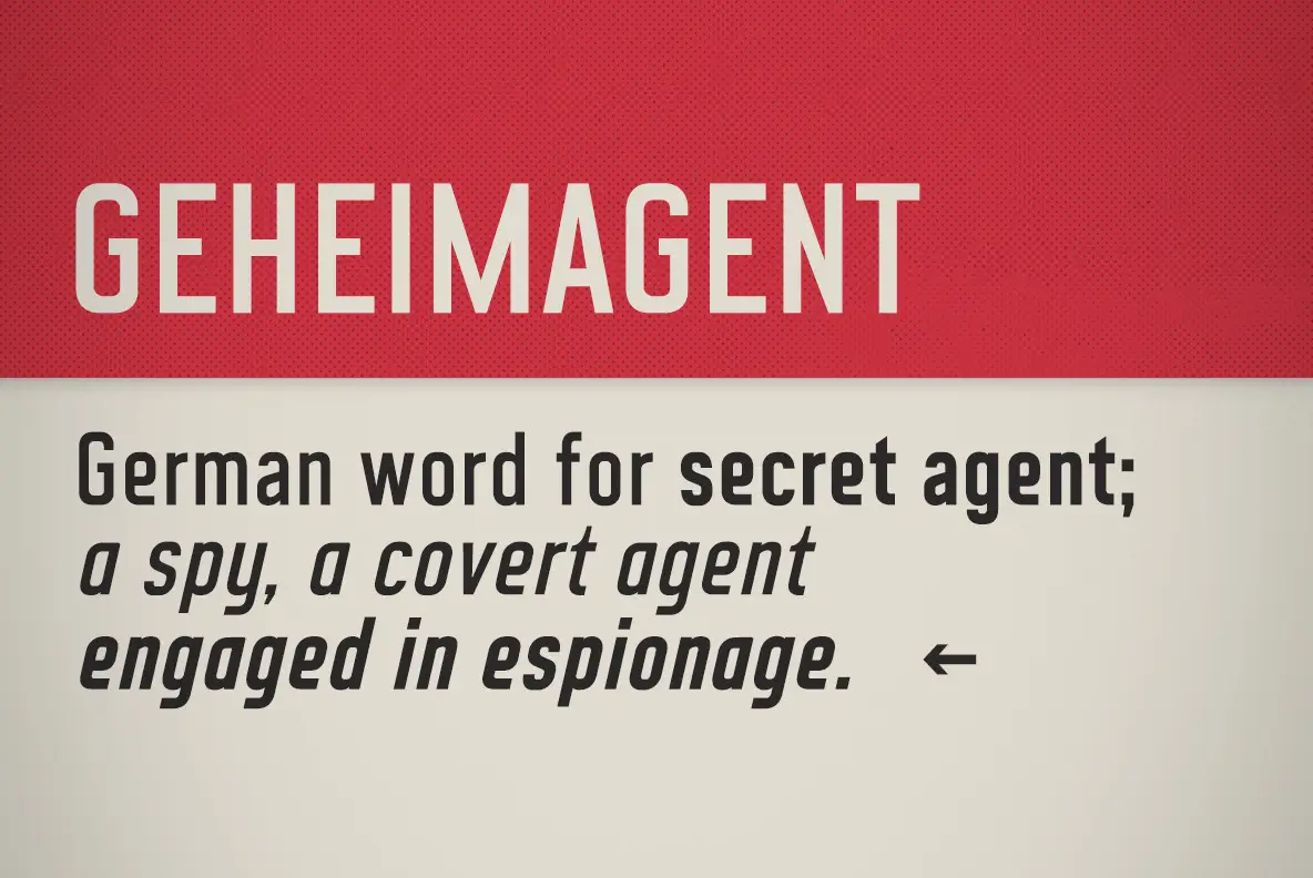 CA Geheimagent Font - FontPath