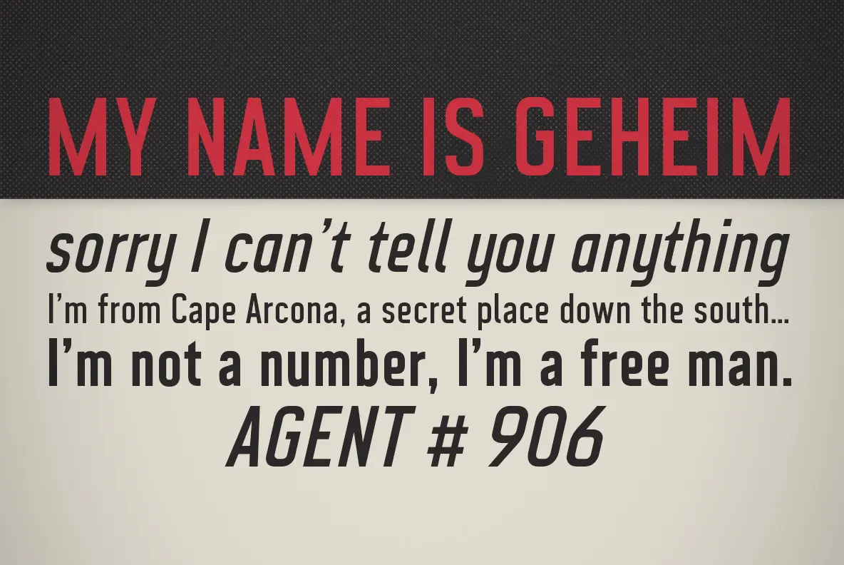 CA Geheimagent Font - FontPath