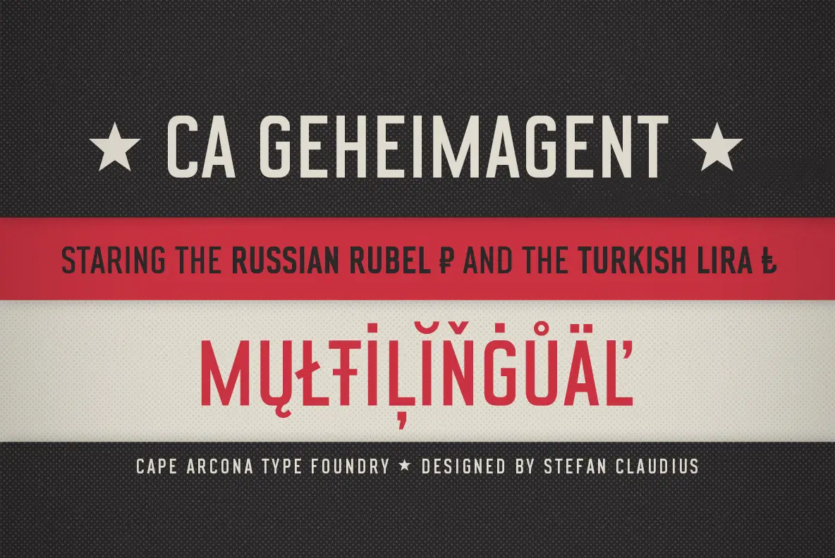 CA Geheimagent Font - FontPath