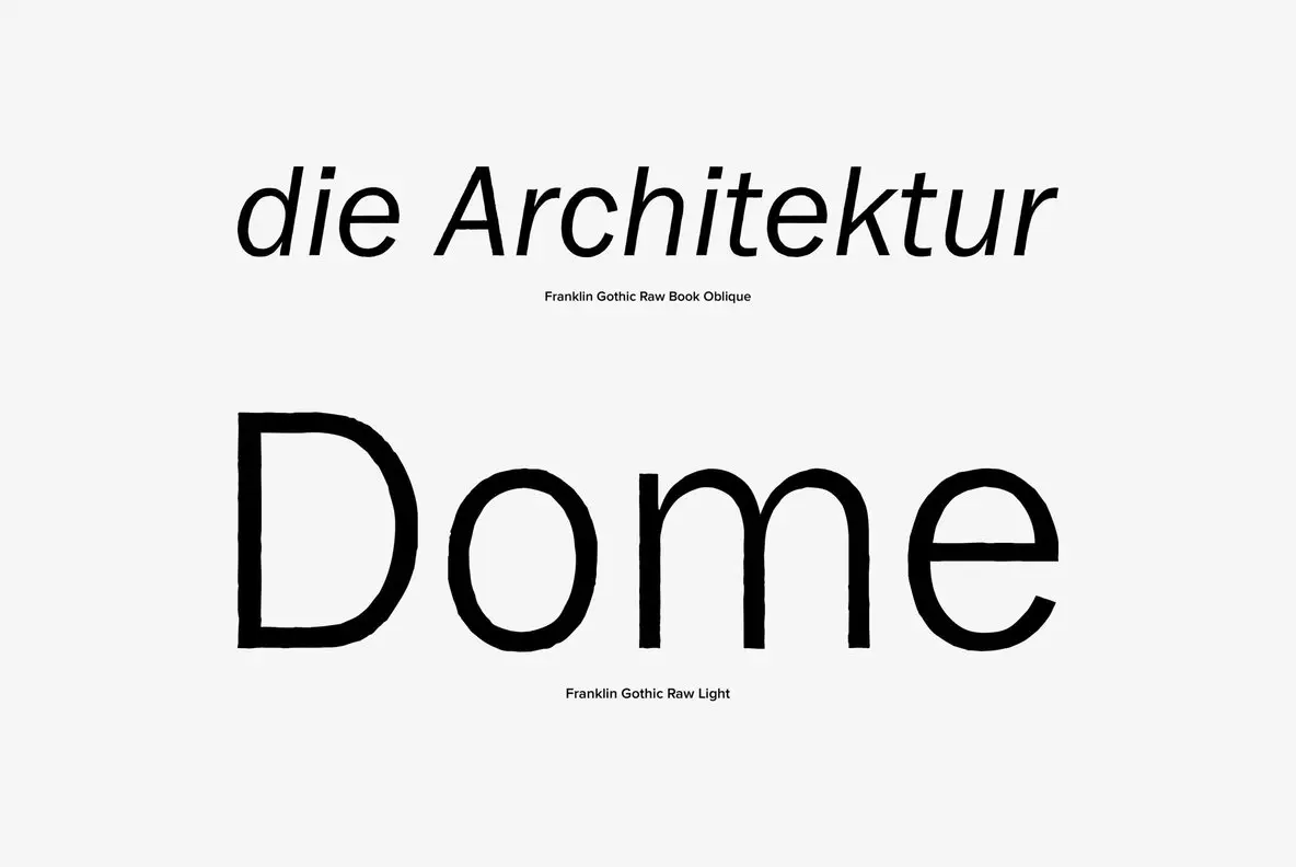 Franklin Gothic Raw Font - FontPath