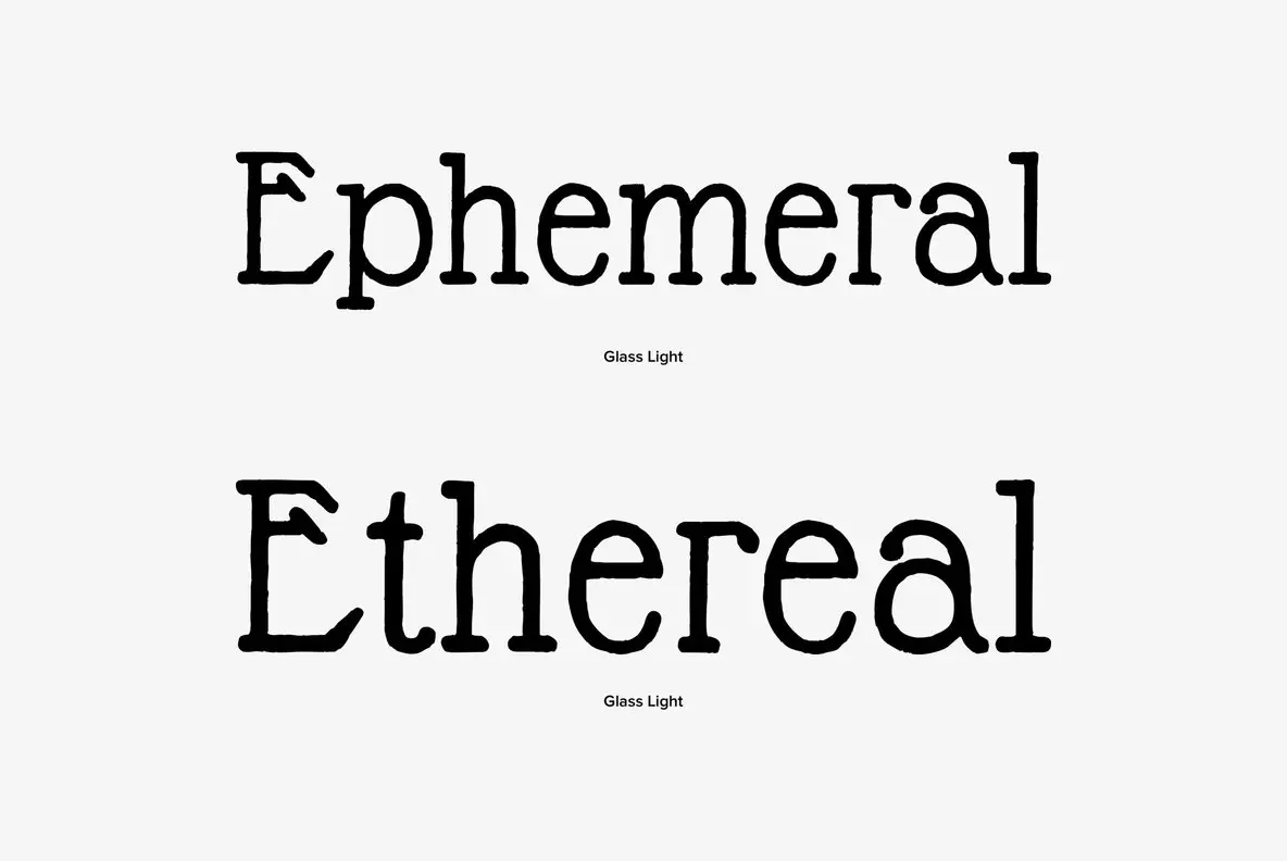 Glass Light Font - FontPath