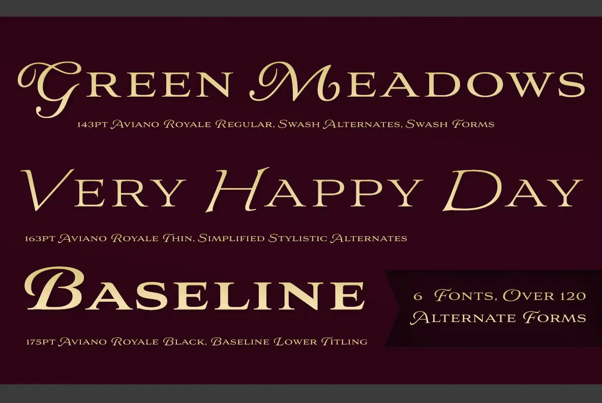 Aviano Royale Font - FontPath