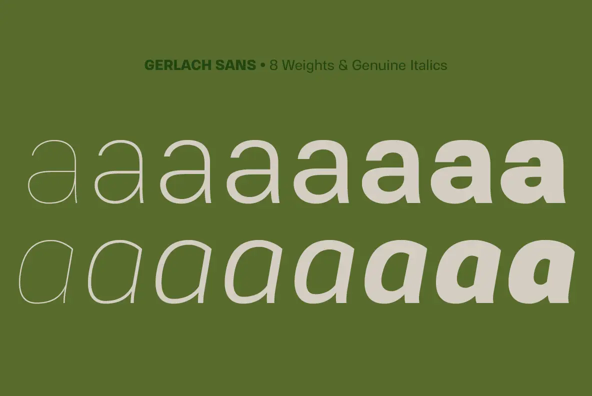 Gerlach Sans Font - YouWorkForThem