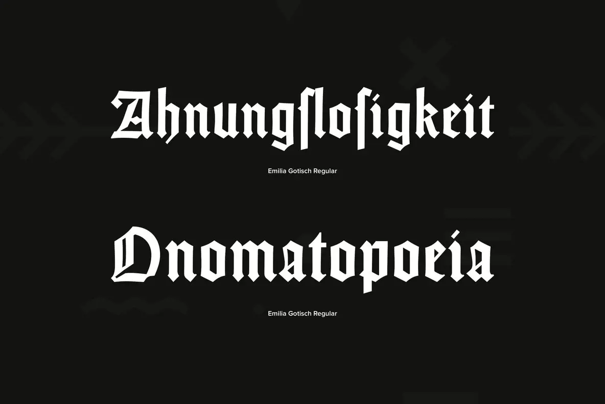 Emilia Gotisch Font - YouWorkForThem