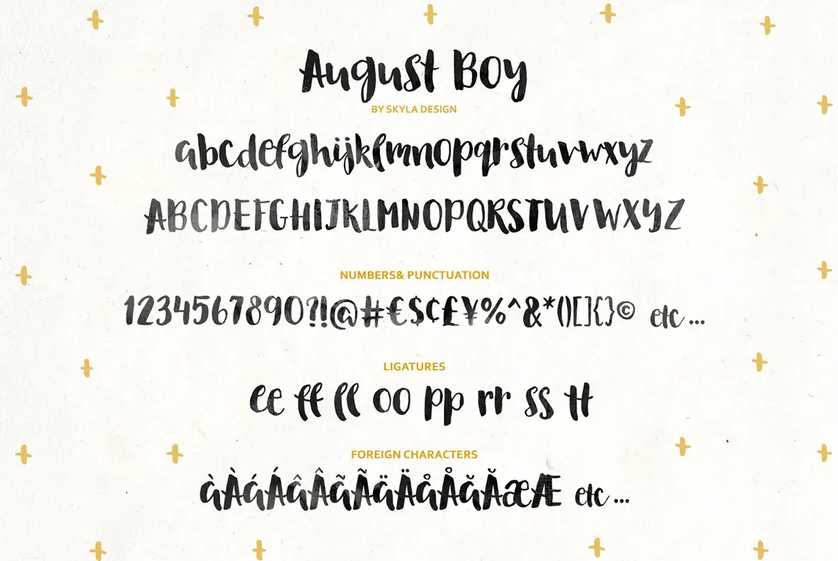 August Boy Font - FontPath