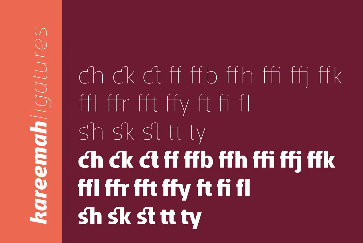 Kareemah Font - YouWorkForThem