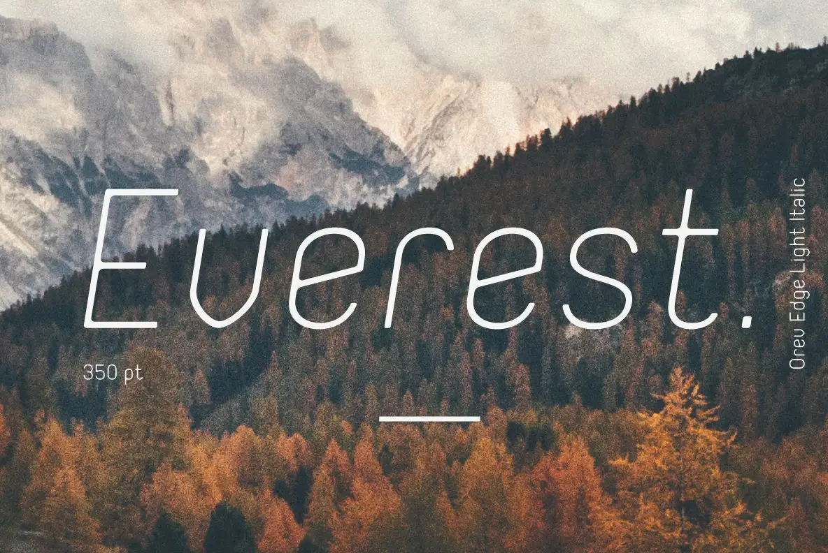 Orev Edge Font - FontPath