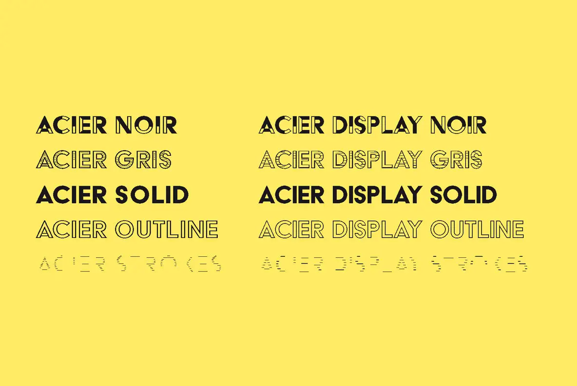Acier Font - FontPath