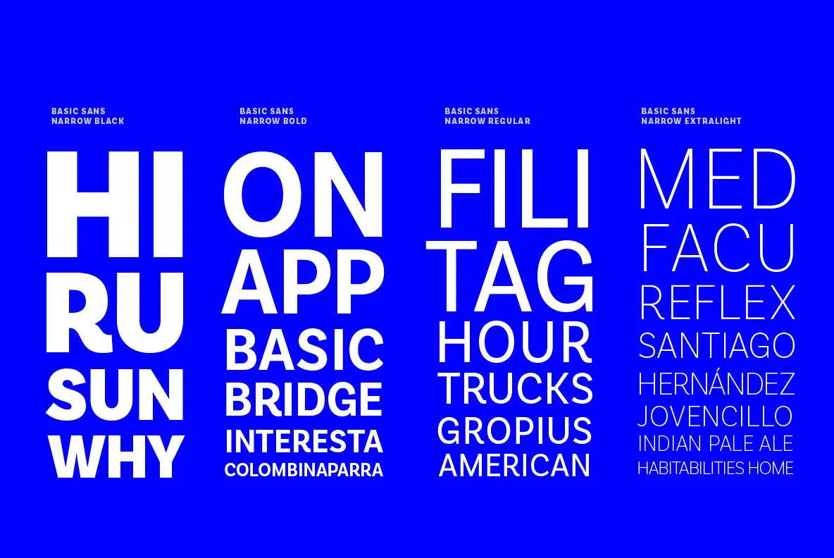Basic Sans Narrow Font - YouWorkForThem