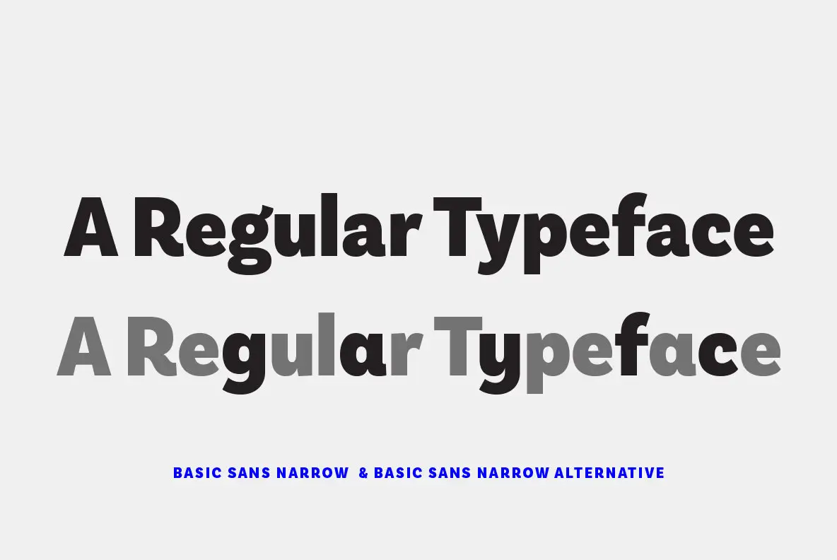 Basic Sans Narrow Font - FontPath