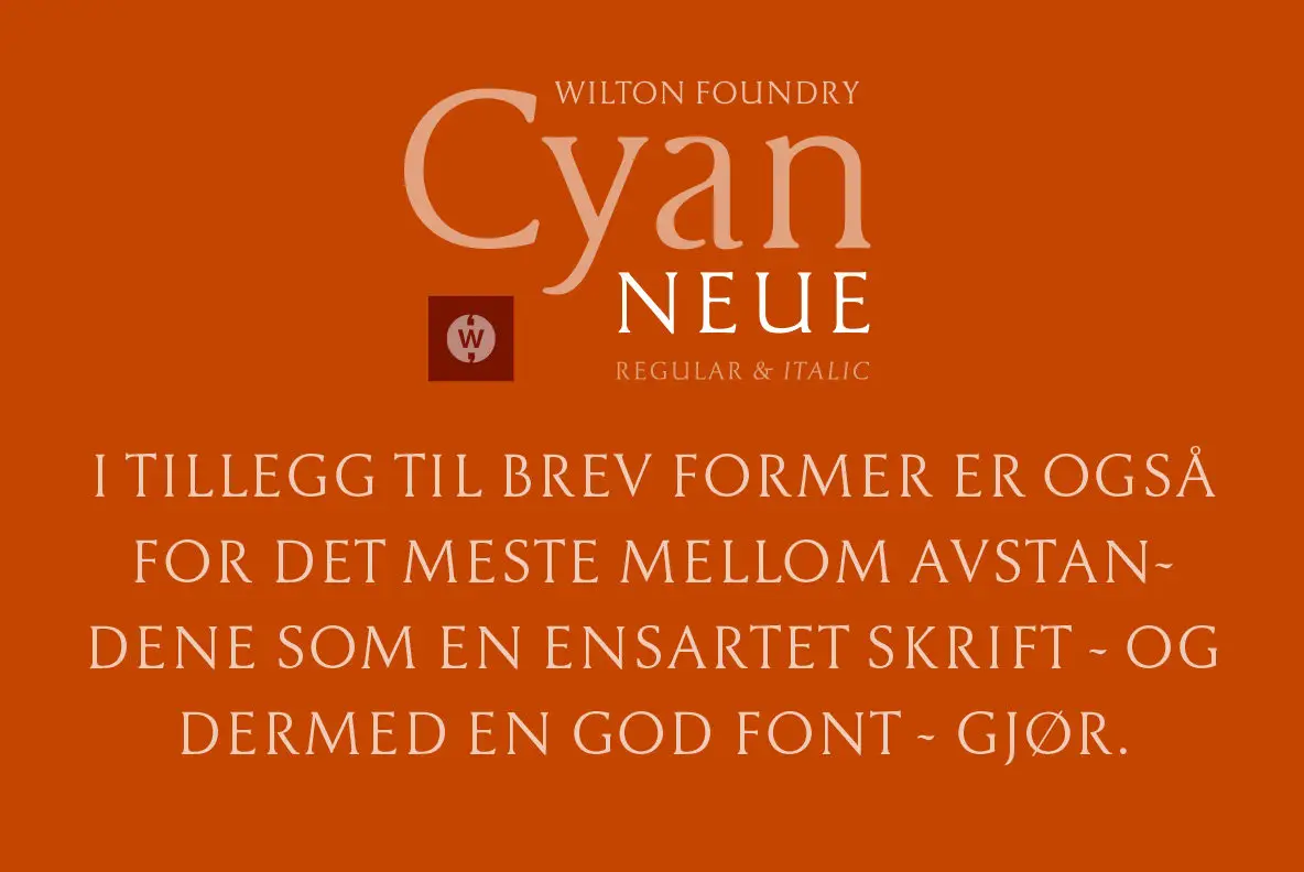 Cyan Neue Font - FontPath