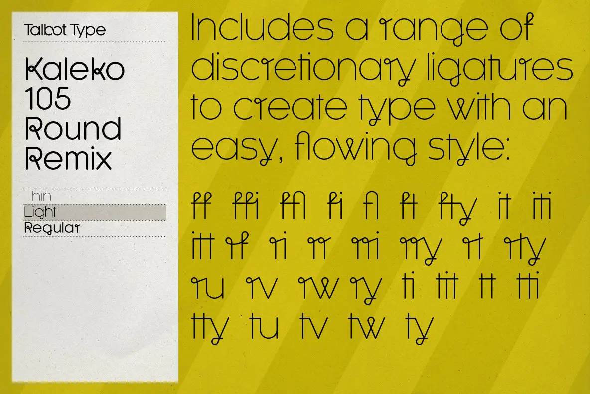 Kaleko 105 Round Remix Font - FontPath
