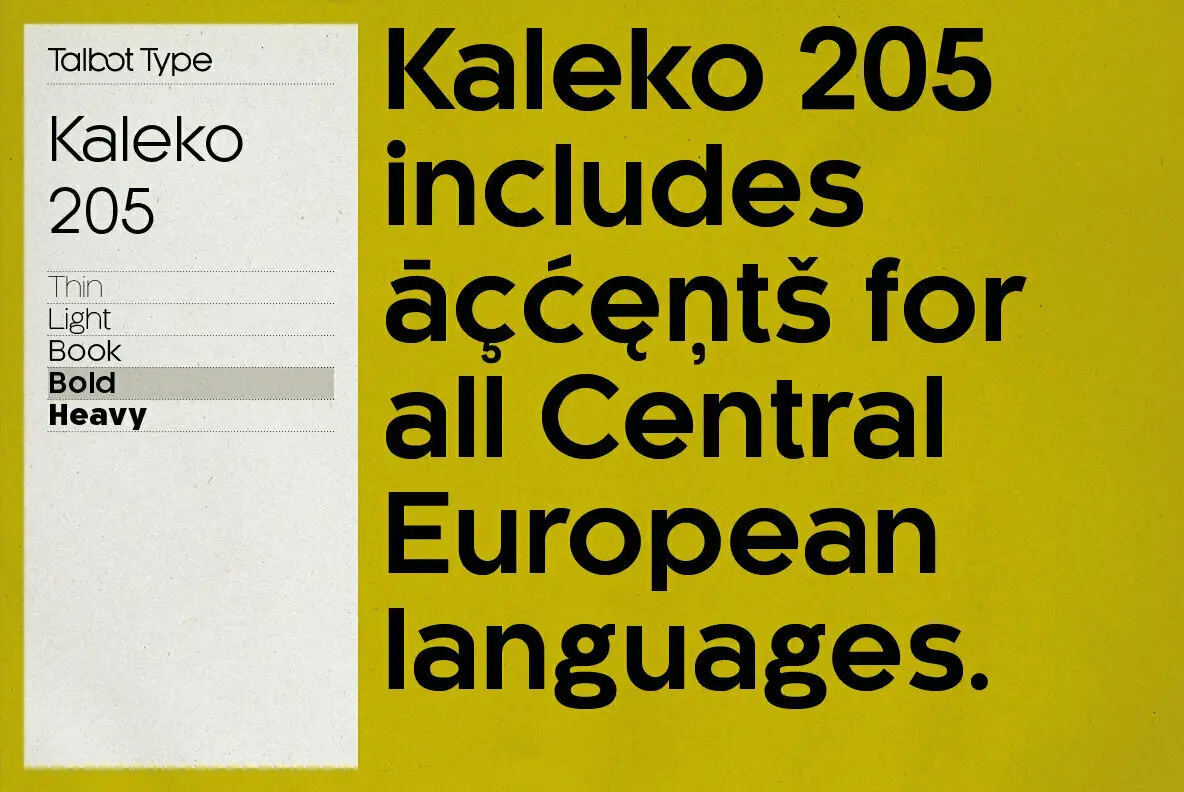 Kaleko 205 Font - FontPath