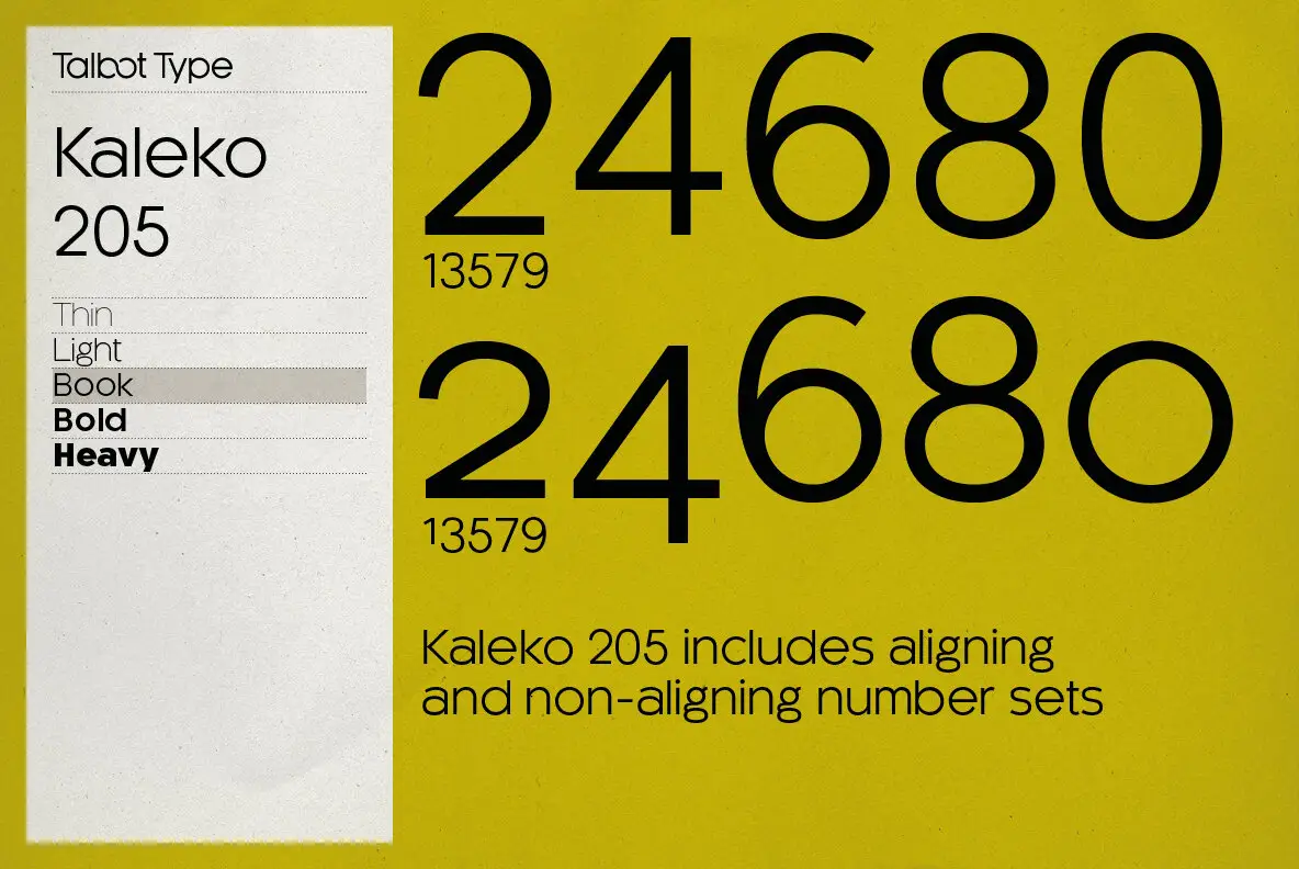 Kaleko 205 Font - FontPath