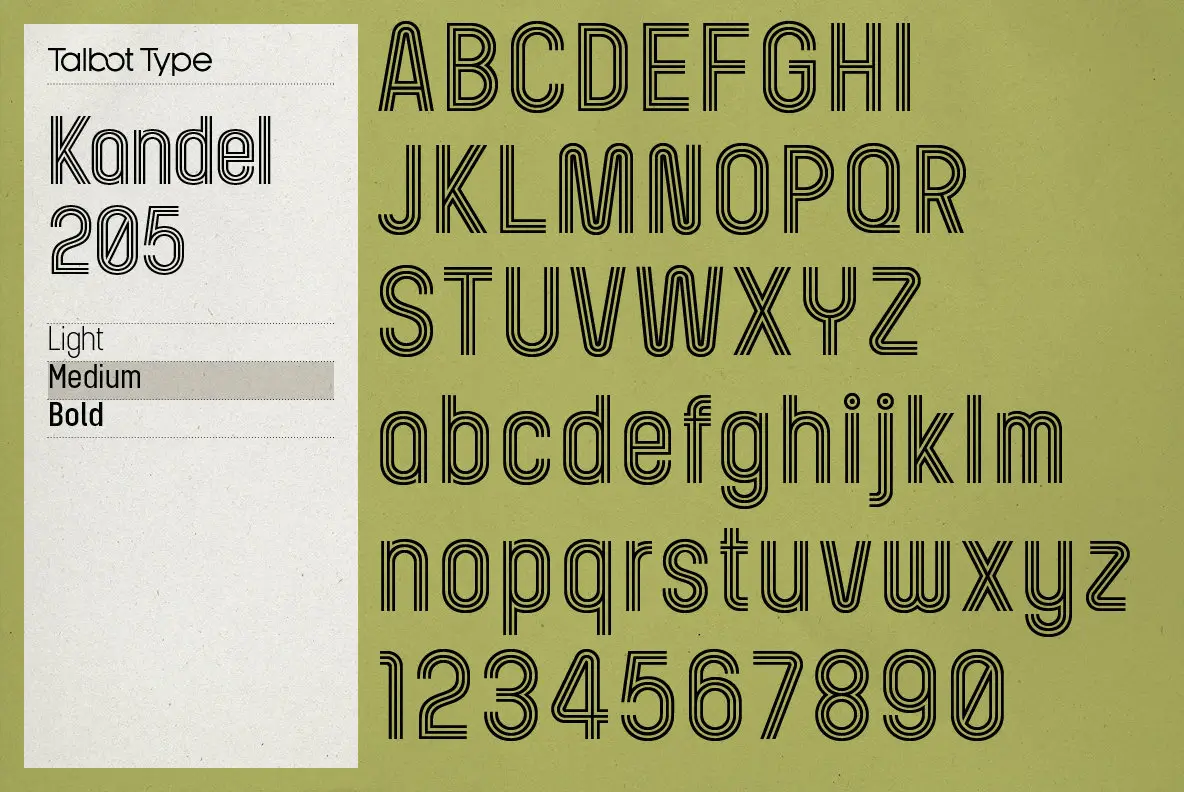 Kandel 205 Font - FontPath