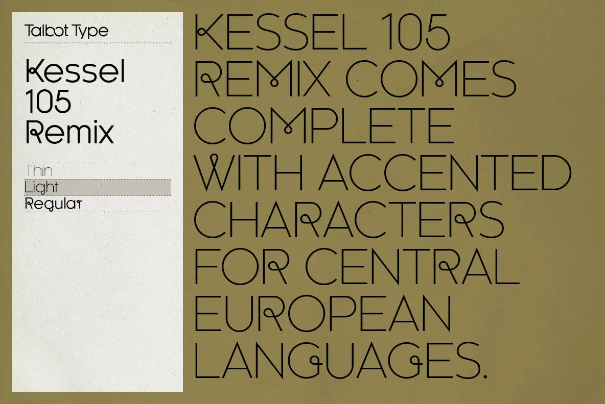 Kessel 105 Remix Font - FontPath
