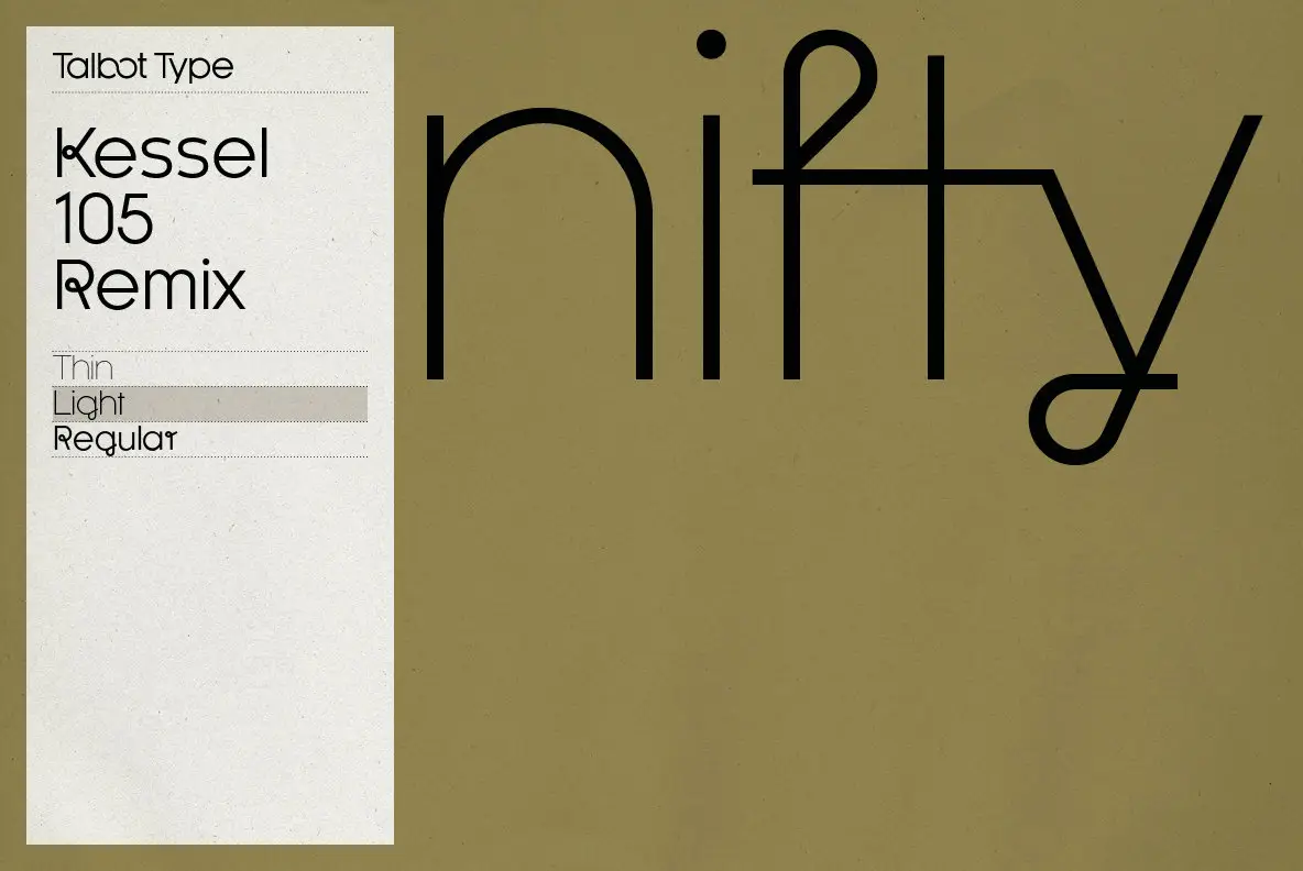 Kessel 105 Remix Font - FontPath