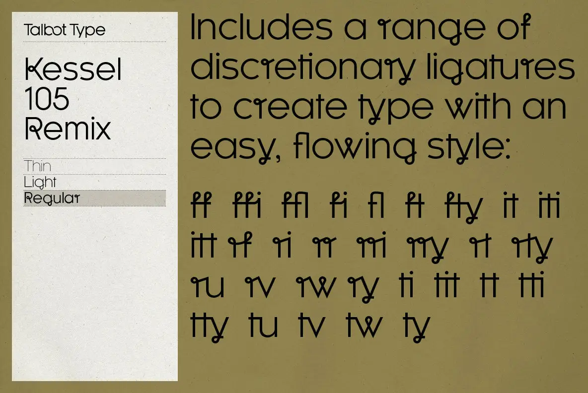 Kessel 105 Remix Font - FontPath